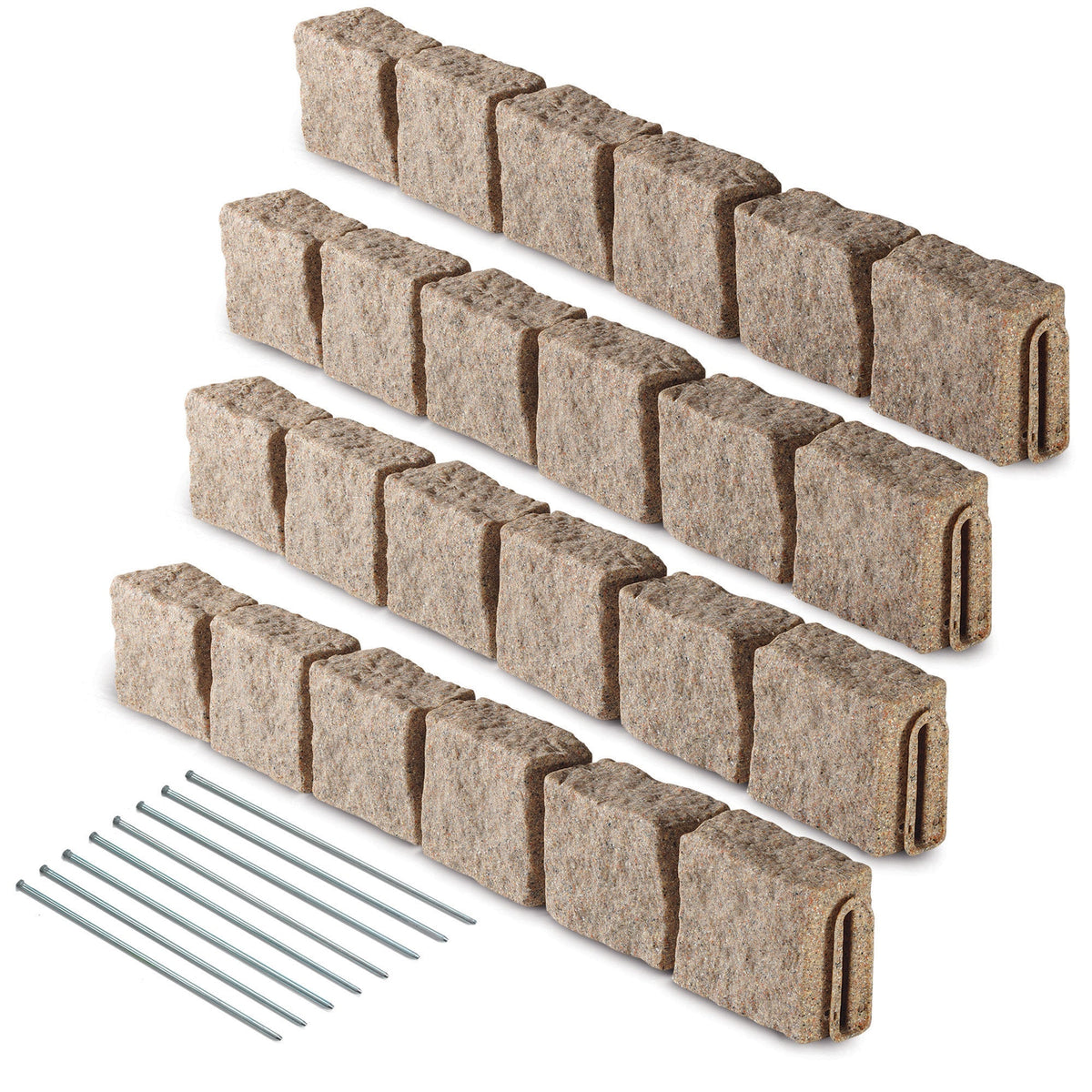 Pack of 4, Beuta 6-Block Sections w/ Landscape Spikes